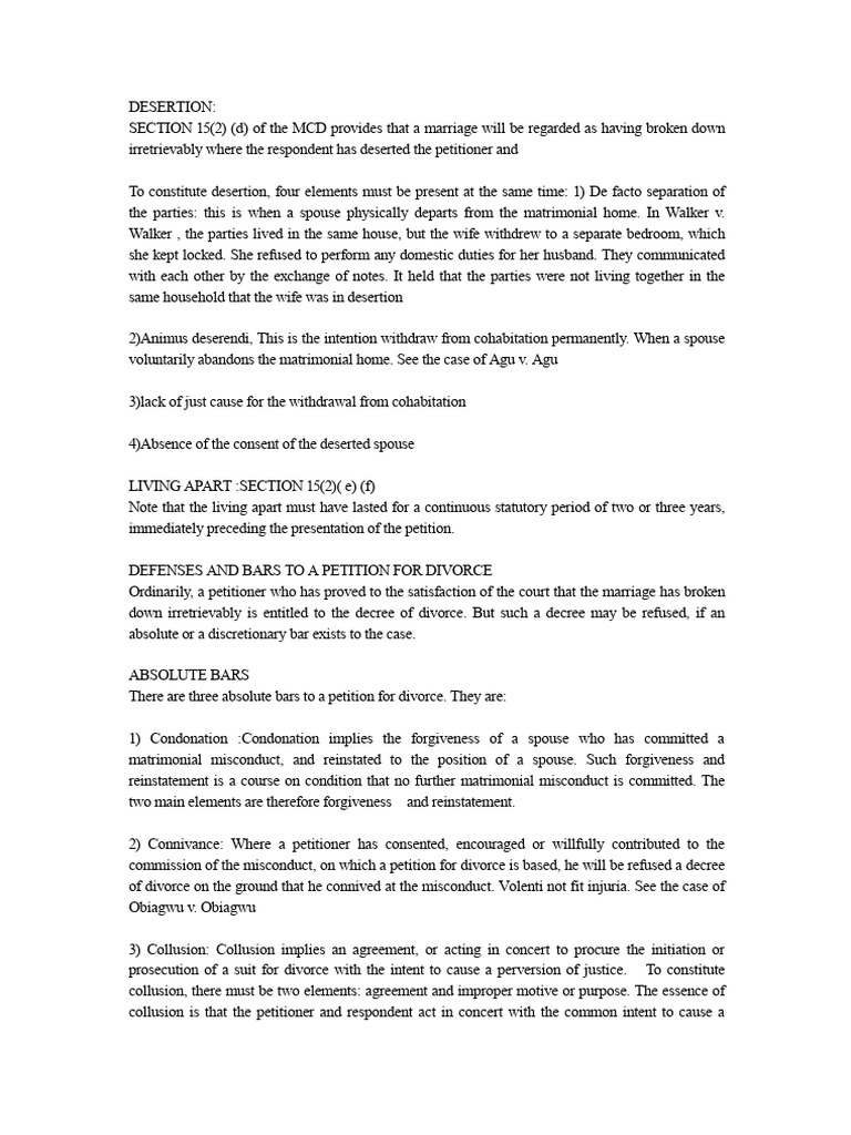 UK Divorce Certificate and Desertion Law | PDF | Divorce | Marriage