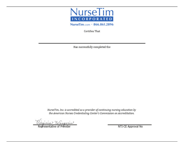 NurseTim CE 4916 | PDF