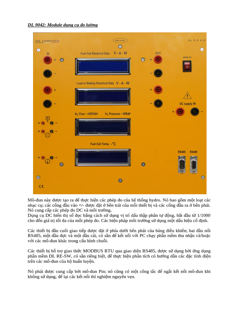 DL 9042: Module D NG C Đo Lư NG | PDF