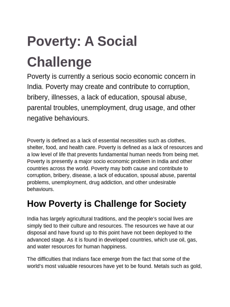 Poverty Pdf Poverty Poverty Homelessness