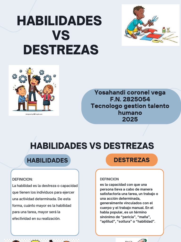 Cuadro Comparativo Habilidad Vs Destreza 2025 Antonio | PDF