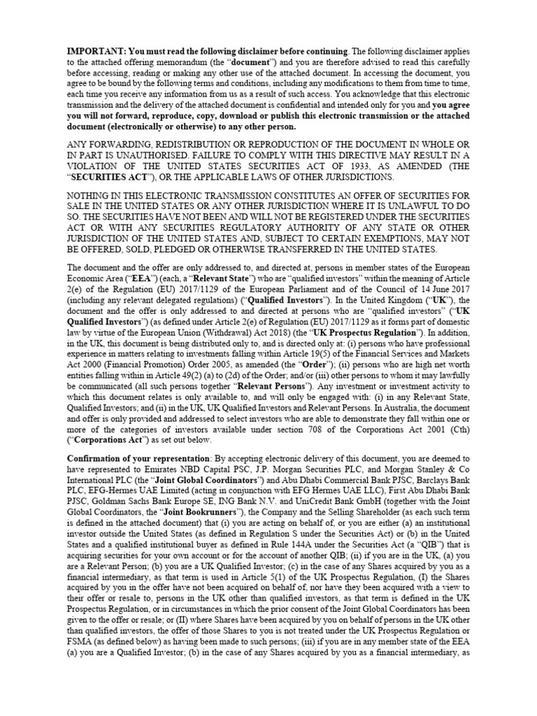 Talabat-Holding-plc_International-Offering-Memorandum | PDF ...