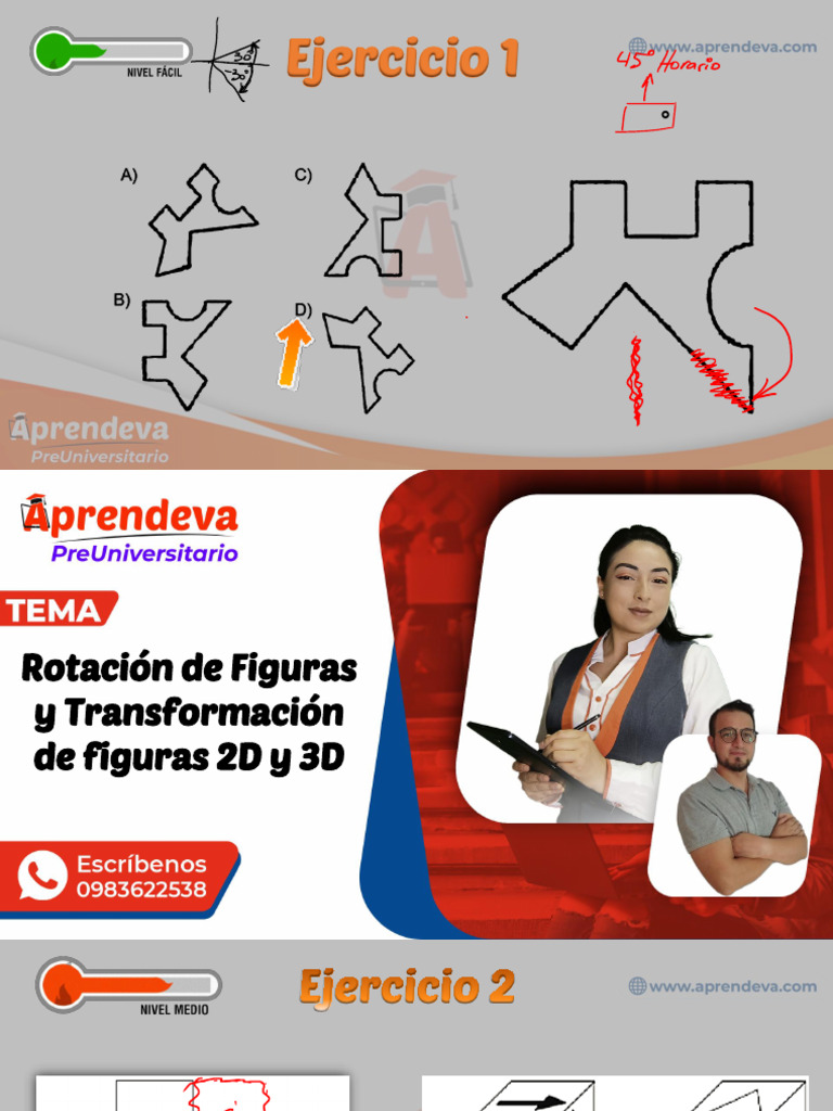 Identificación de Rotaciones y Figuras | PDF