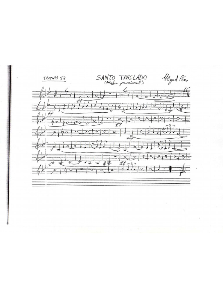 Santo Traslado Trompeta 1 | PDF