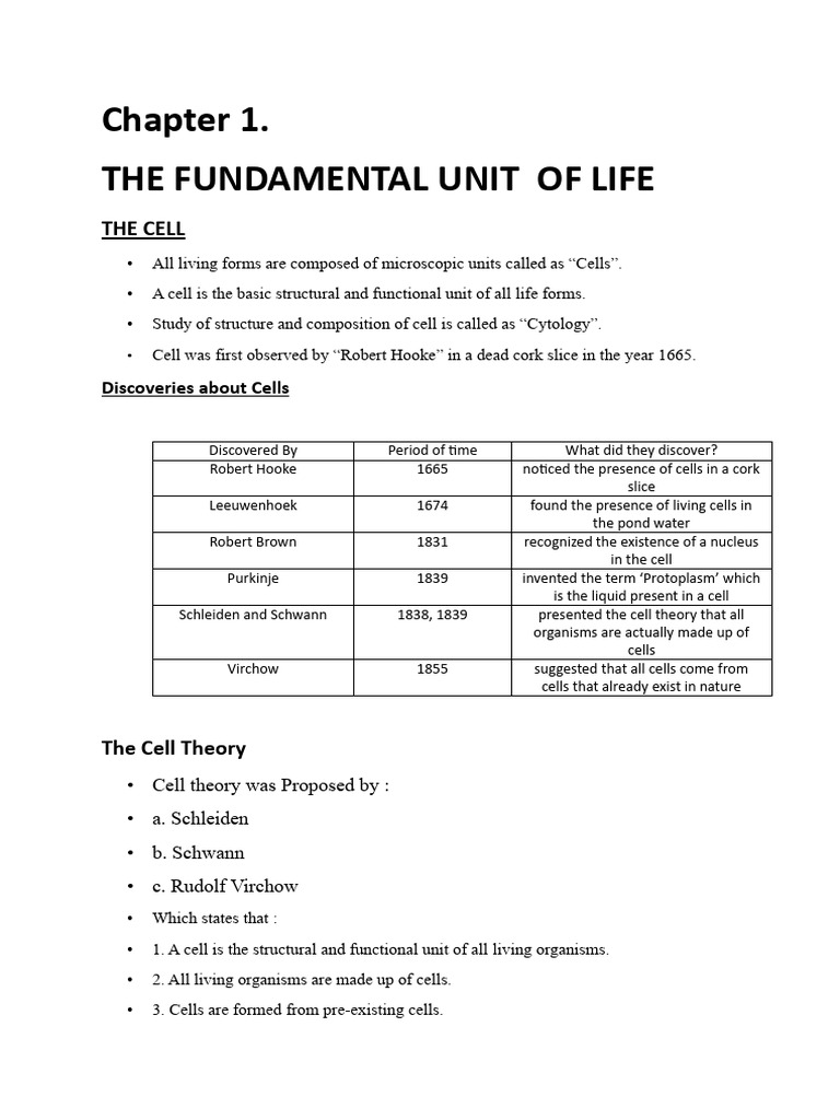 Fundamental Units of Life | PDF | Osmosis | Cell Membrane