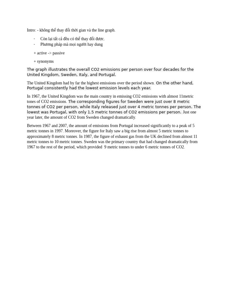 Writing Task 1 Test 3 Cam 11 | PDF