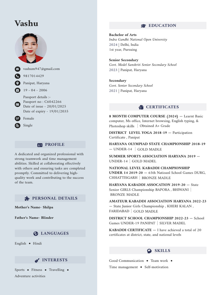 Vashu FlowCV Resume 20250206 | PDF