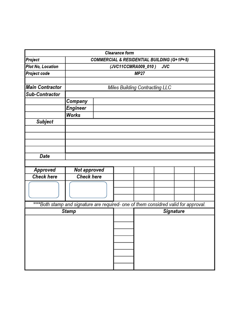 Clearance Format.. | PDF