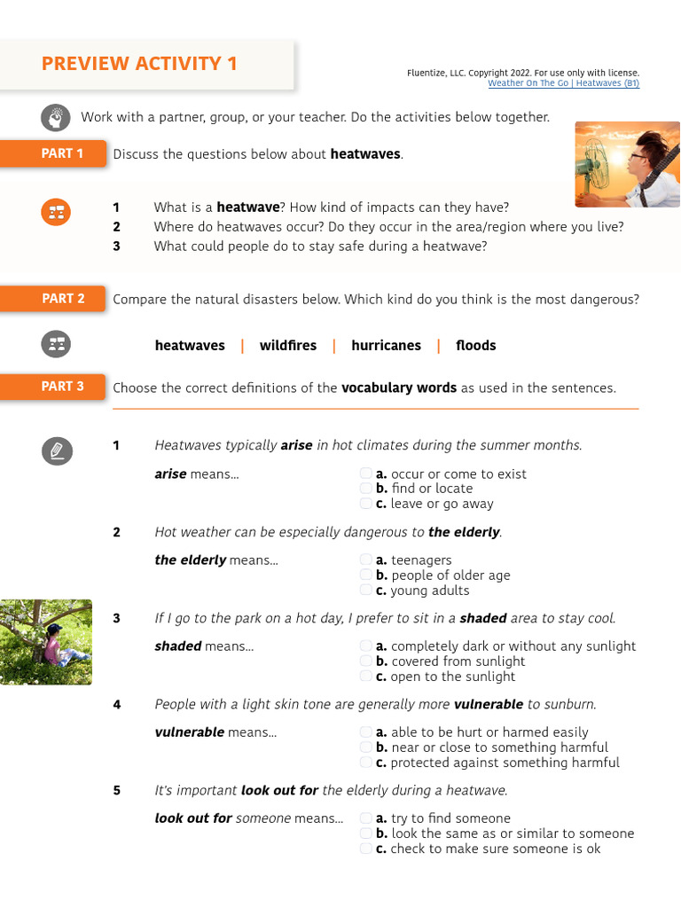 Weatheronthegoheatwaves Interactive | PDF | Heat Wave | Adjective