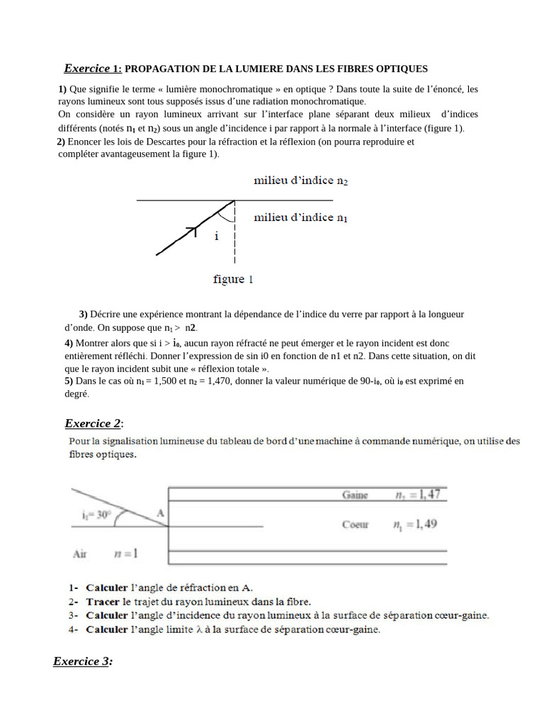 Propagation de la lumière en optique | PDF