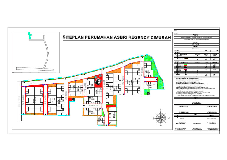 Siteplan Perumahan Asbri Regency | PDF