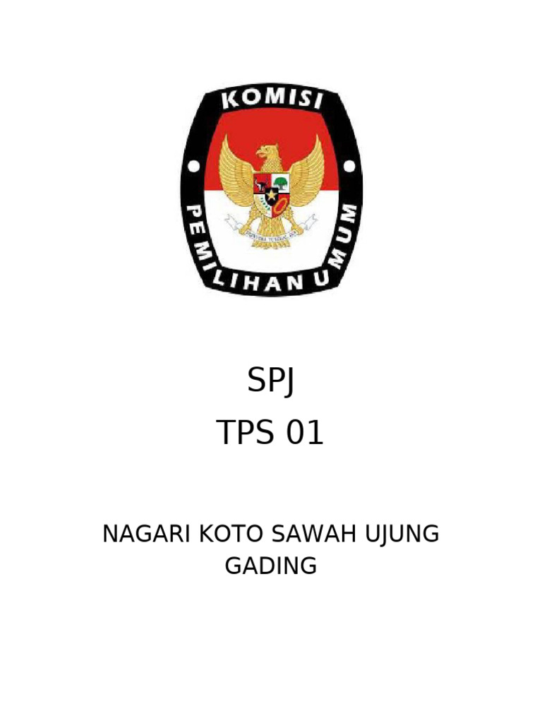 SPJ TPS 01: Nagari Koto Sawah Ujung Gading | PDF