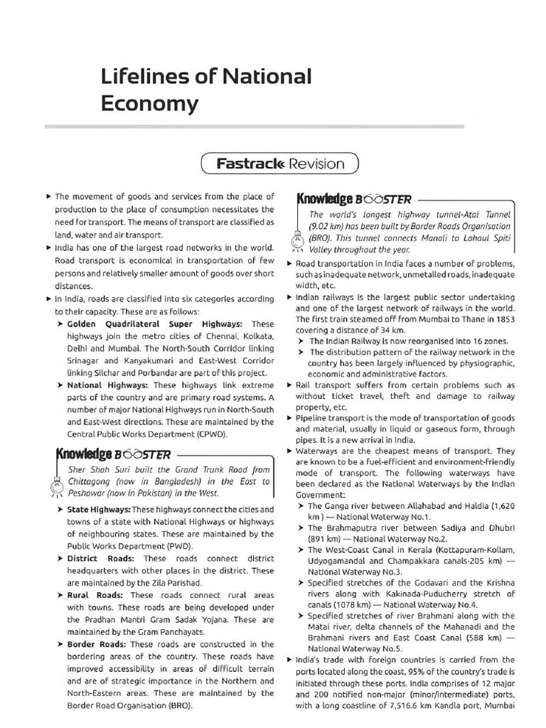 Lifeline of National Economy | PDF