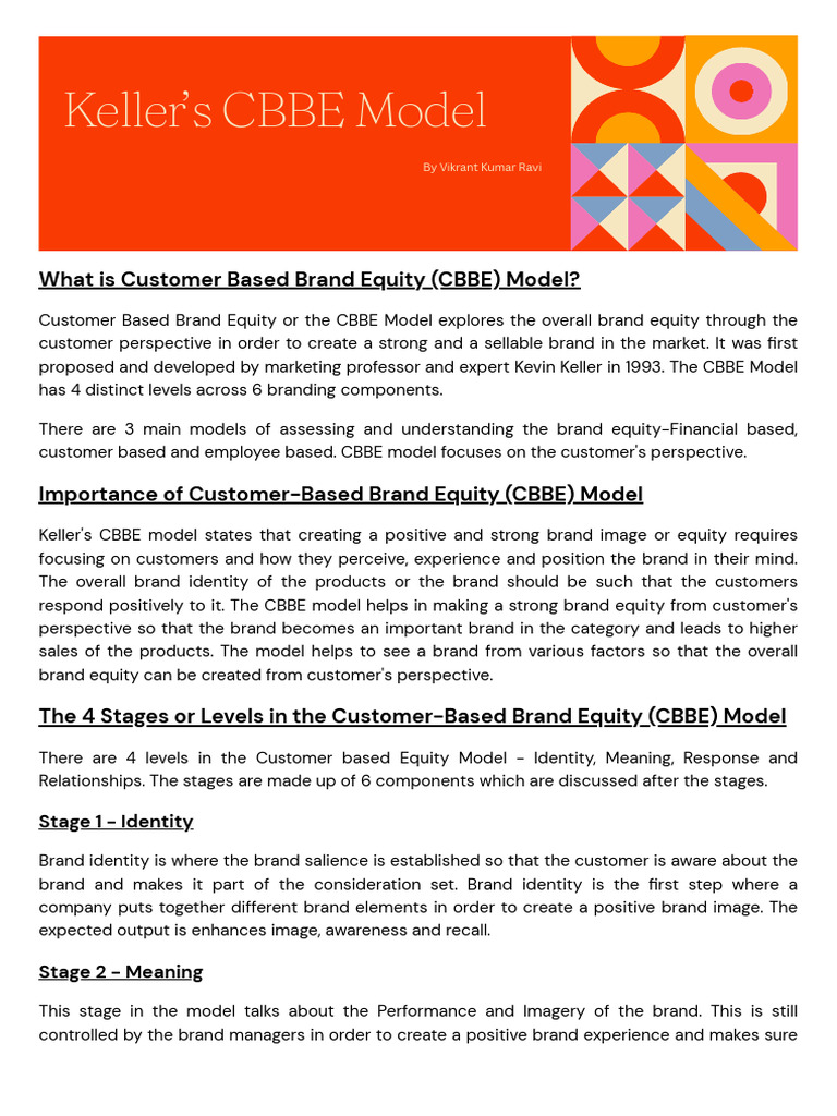 Understanding Keller's CBBE Model | PDF | Brand | Apple Inc.