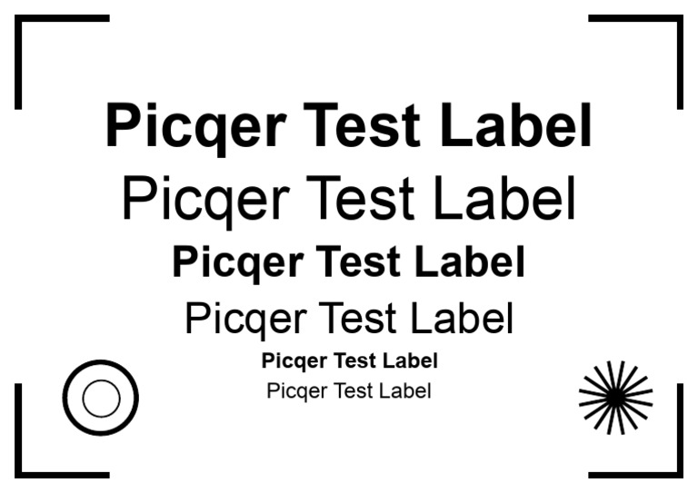 Picqer a6 Test Label | PDF