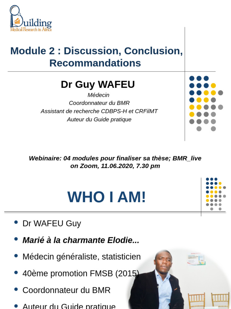Module 2 Discussion Conclusion Recommandation | PDF