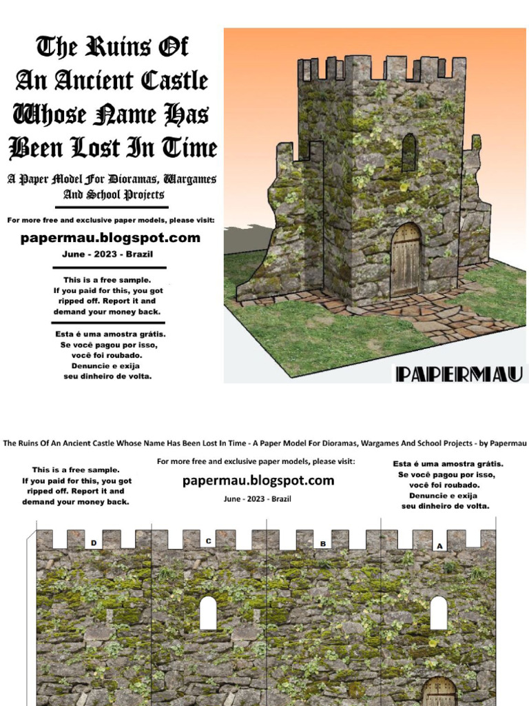 The Ruins of an Ancient Castle Whose Name Has Been Lost in Time Paper ...