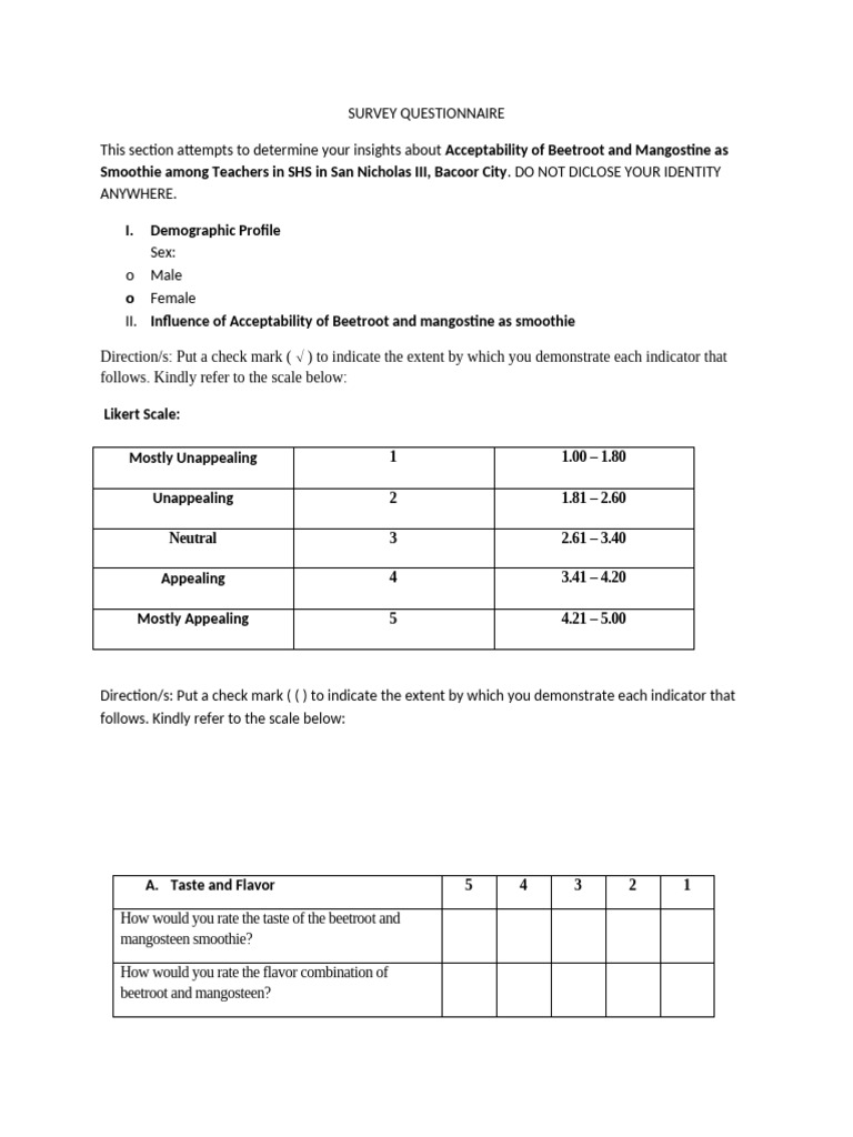 SURVEY QUESTION WPS Office | PDF
