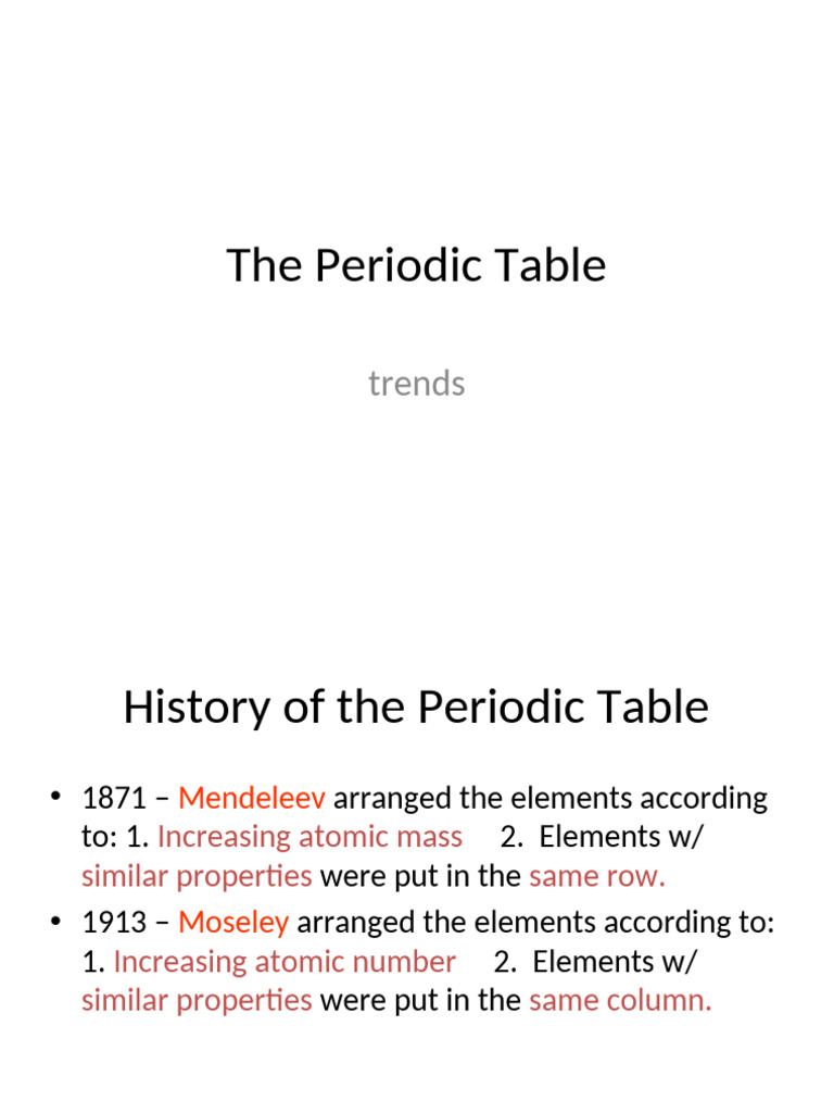 Lesson 9 Periodic Trends | PDF | Periodic Table | Electron Configuration