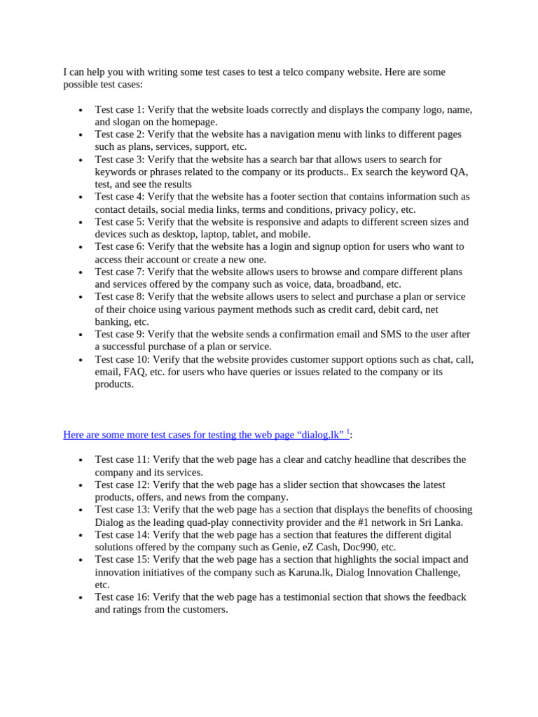 website test cases and guidlines | PDF | Computer Security | Security