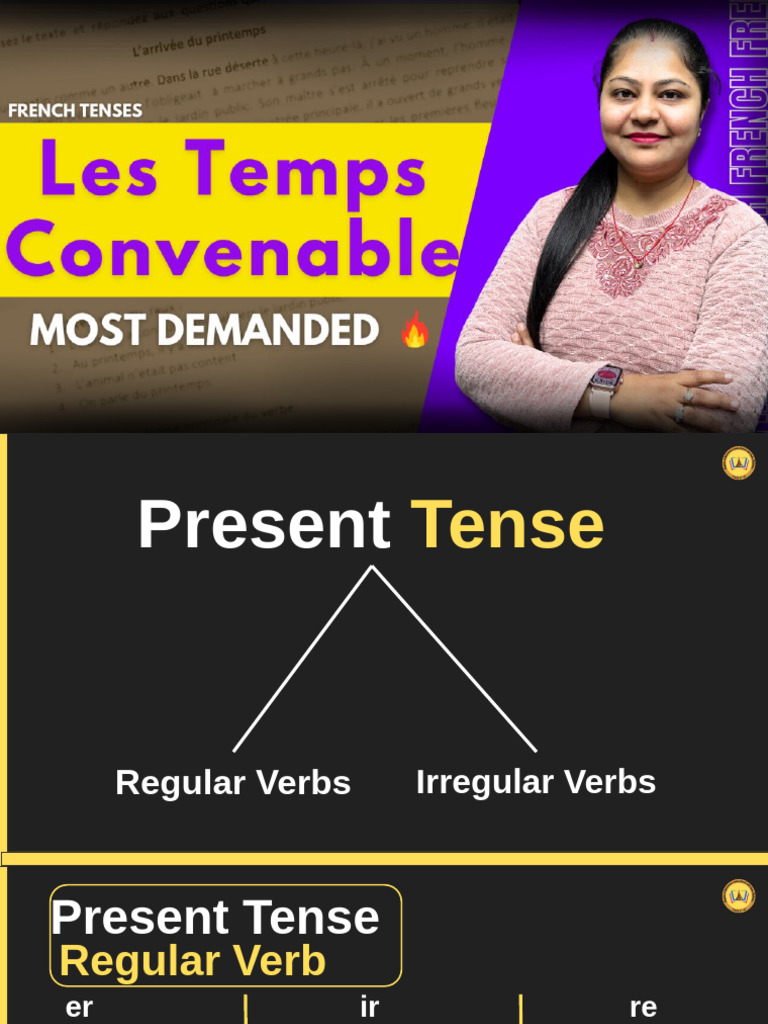 French Tenses | PDF | Aspect accompli/inaccompli | Linguistique