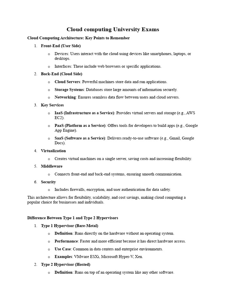 Cloud Computing University Exams | PDF | Cloud Computing | Malware