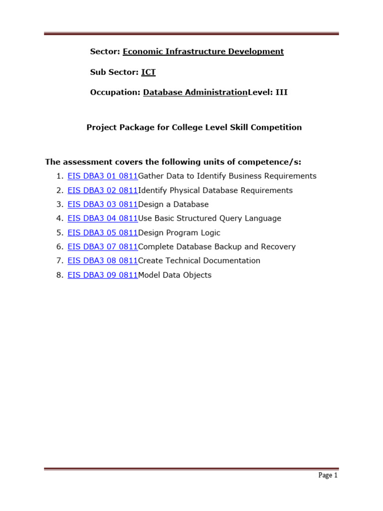 College Level Project Candidate Package | PDF | Databases | Information ...