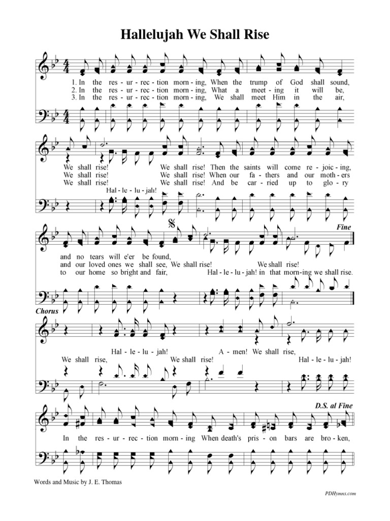 Hallelujah We Shall Rise | PDF