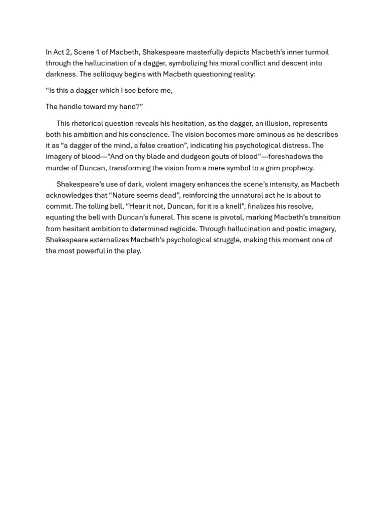 HALLUCINATION SC ACT II SC I | PDF