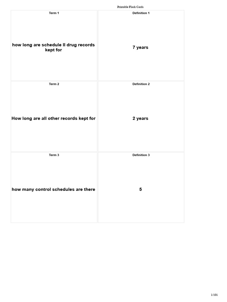 300 Printable Flash Cards PTCB Exam | PDF | Prescription Drugs | Emulsion