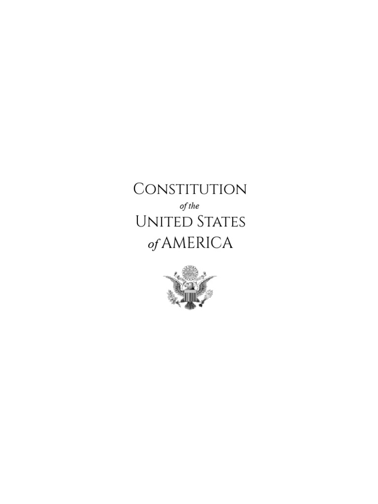 U.S. Constitution Overview and Structure | PDF | U.S. State | Article ...