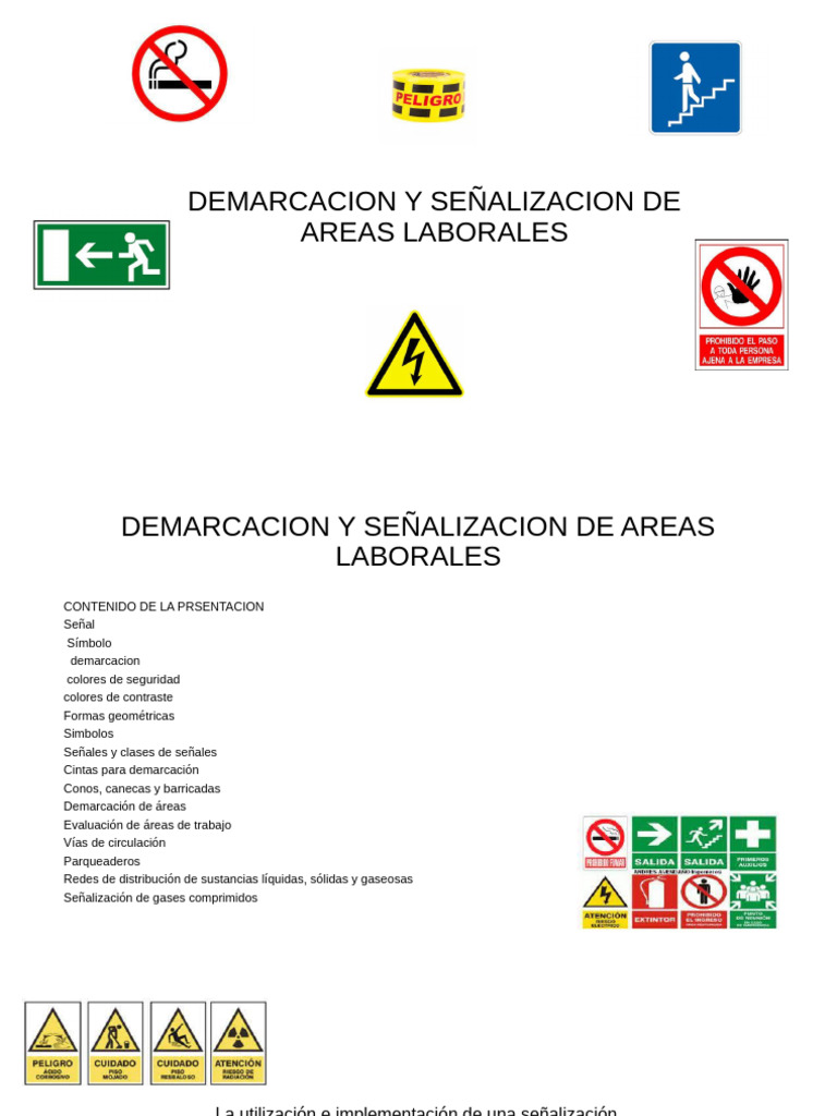 Demarcación y señalización laboral | PDF | Estacionamiento | Color