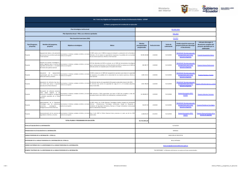 Literal K-Planes y Programas en Ejecucion | PDF | Policía | Corrupción política