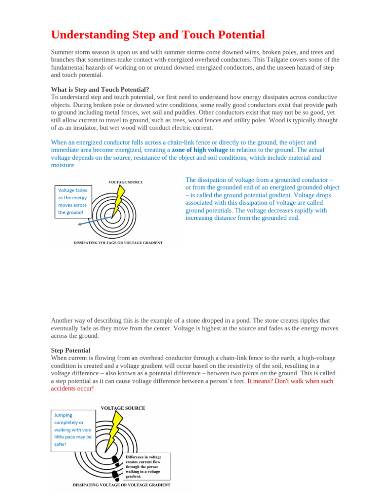 Stepping and Touch Potentials | PDF | High Voltage | Insulator (Electricity)