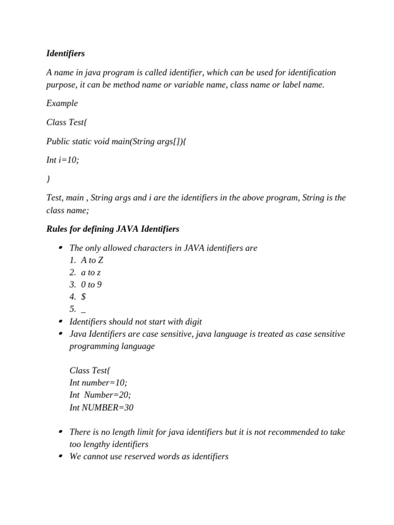 Java Fundamentals | PDF | Method (Computer Programming) | Integer ... Java Fundamentals | PDF | Method (Computer Programming) | Integer ...