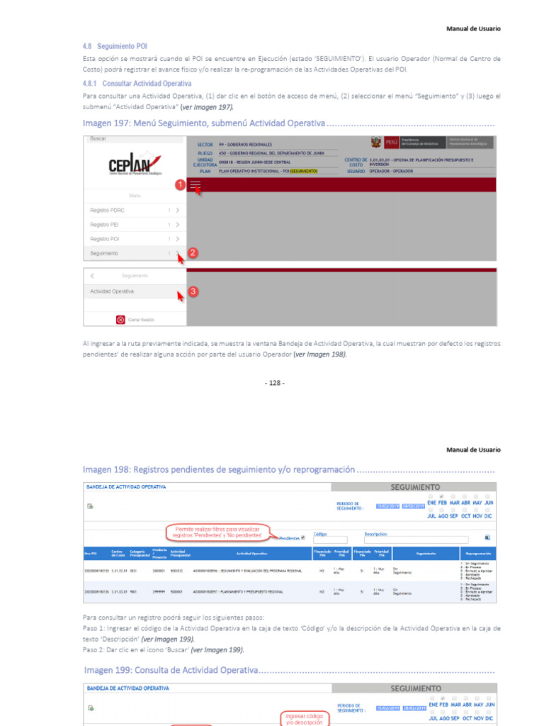 Instructivo - Seguimiento POI | PDF | Software | Informática