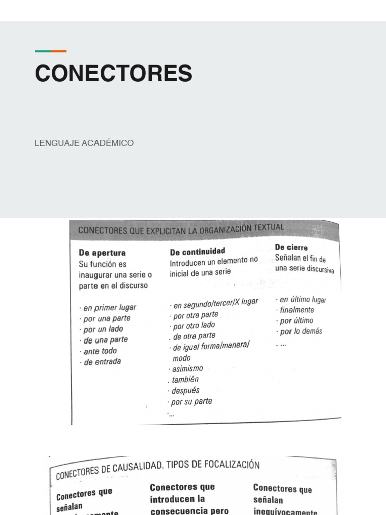 Conectores 1 | PDF