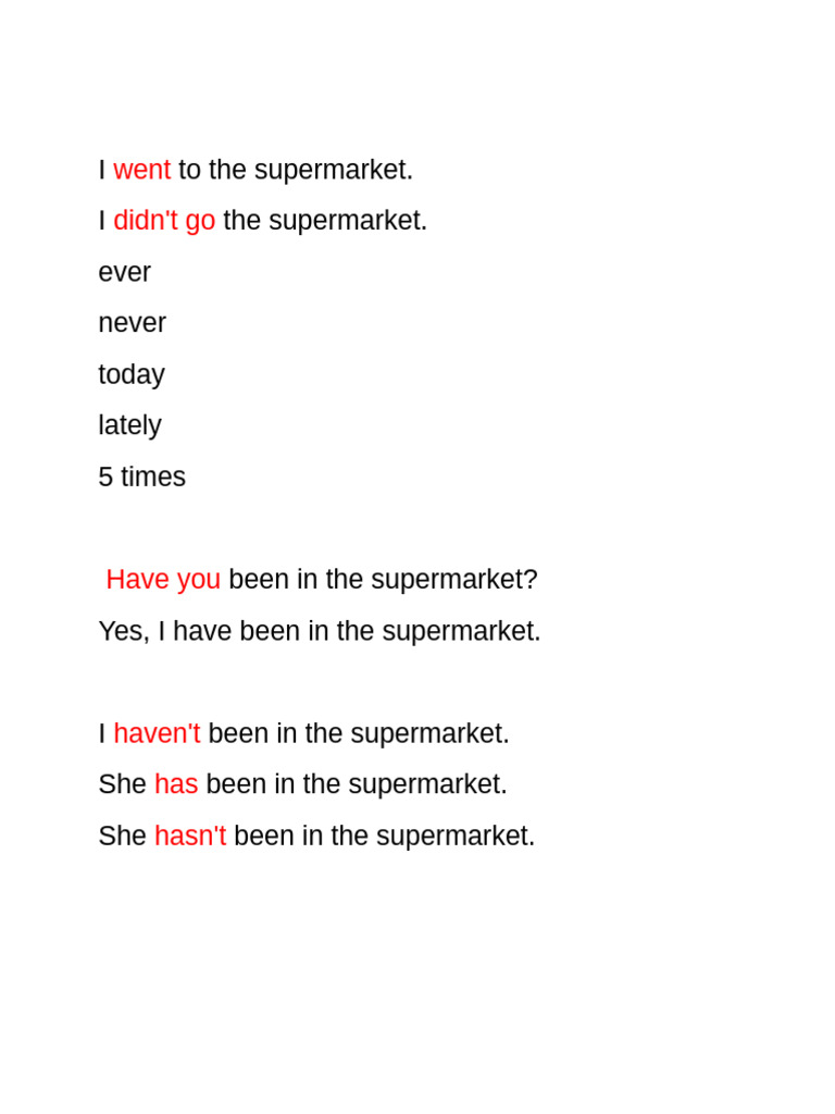 Present Perfect | PDF