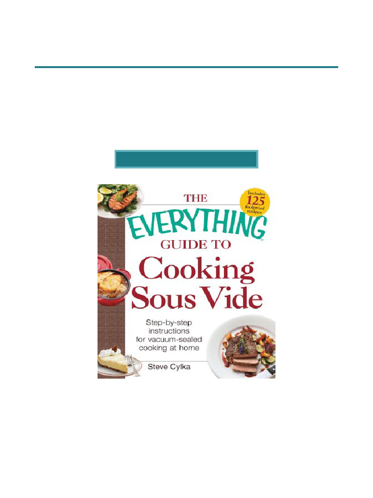 Sous Vide Cooking Guide: Step-by-Step | PDF