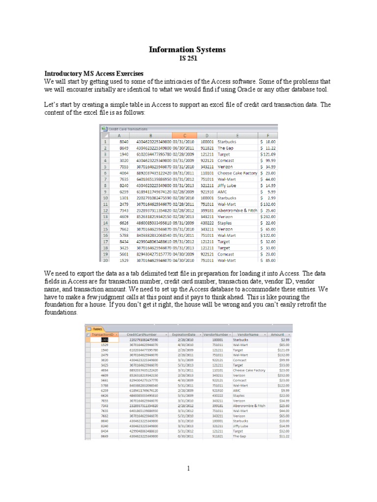 Setting Up Relationships Between Tables in Microsoft Access to Analyze ...