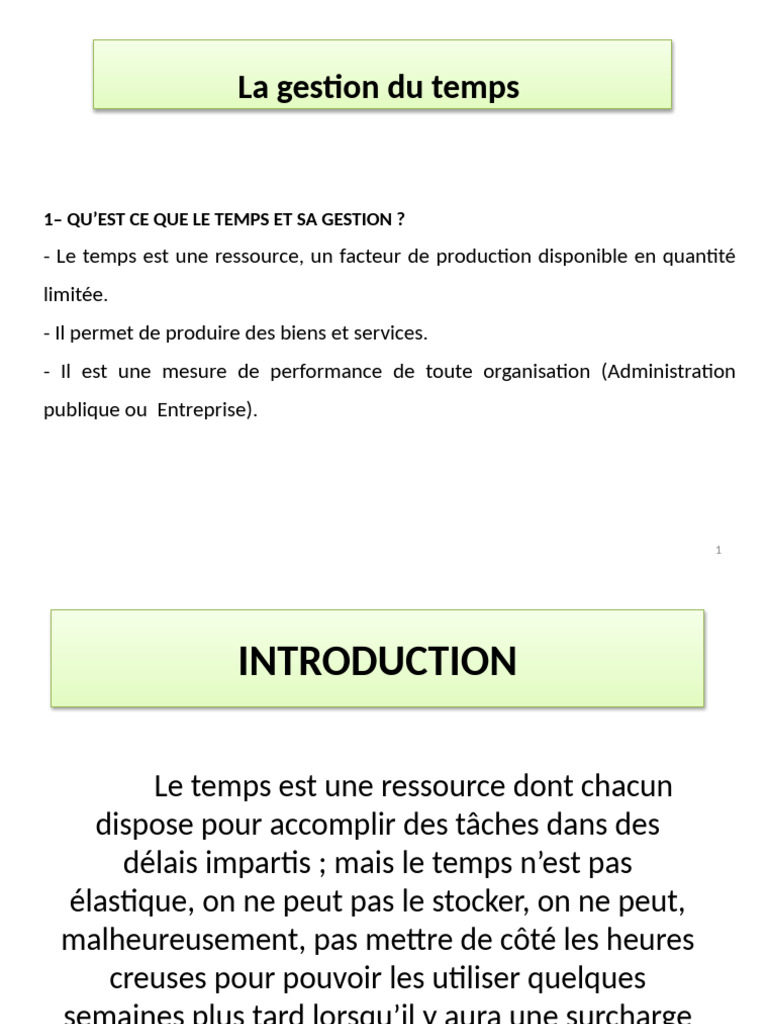 Gestion Du Temps | PDF | Gestion du temps | Compétences professionnelles