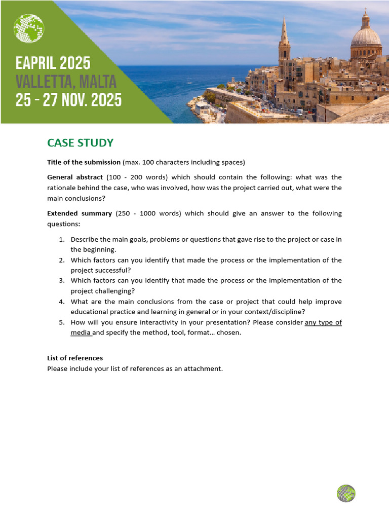 CASE STUDY Template 2025 | PDF