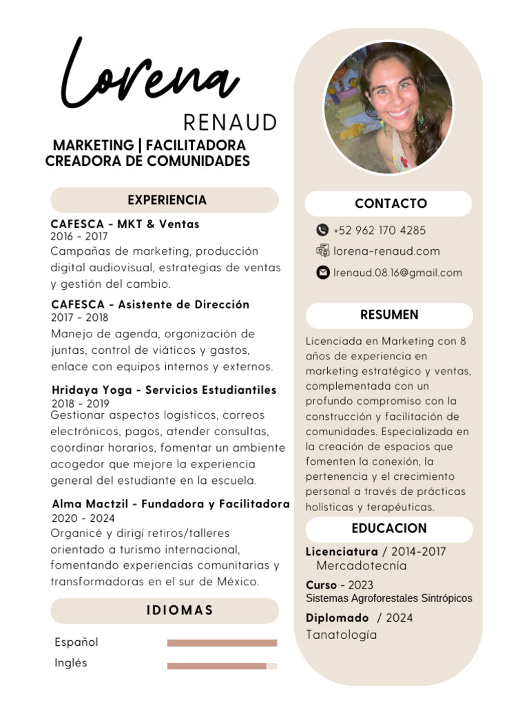Lorena Renaud CV | PDF