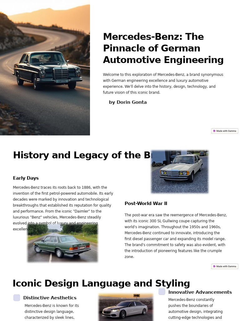 Mercedes-Benz-The-Pinnacle-of-German-Automotive-Engineering | PDF ...