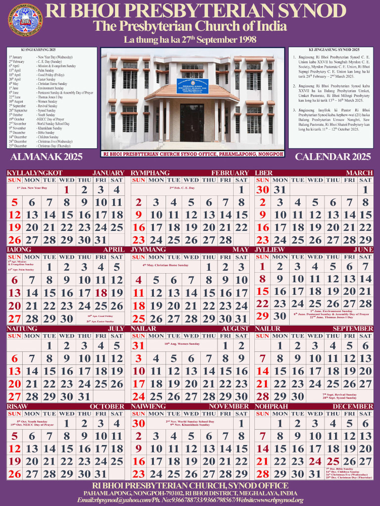 Calendar 2025 | PDF