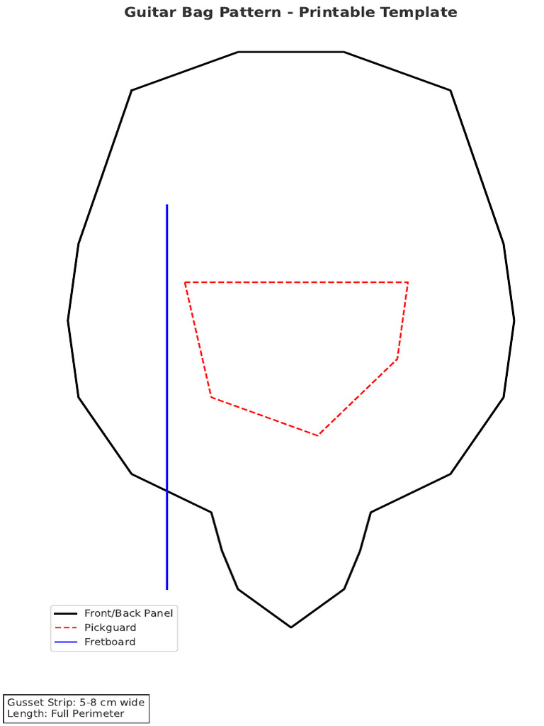 Guitar Bag Pattern v2 | PDF