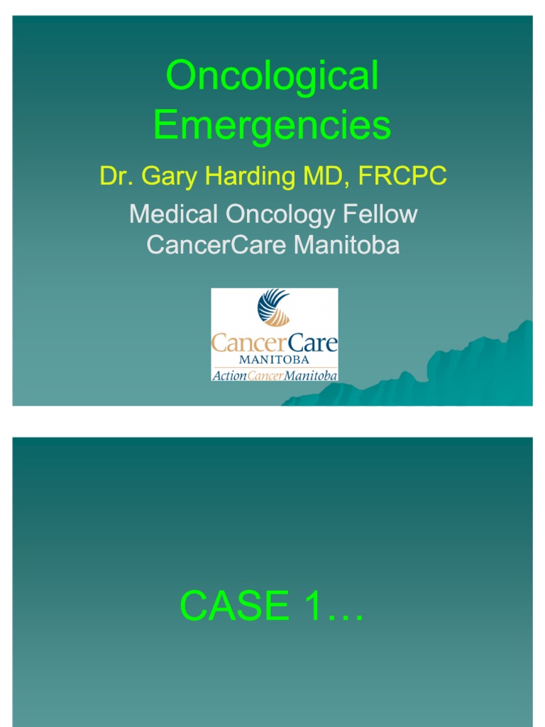 Oncologic Emergencies | PDF | Cancer | Diseases And Disorders