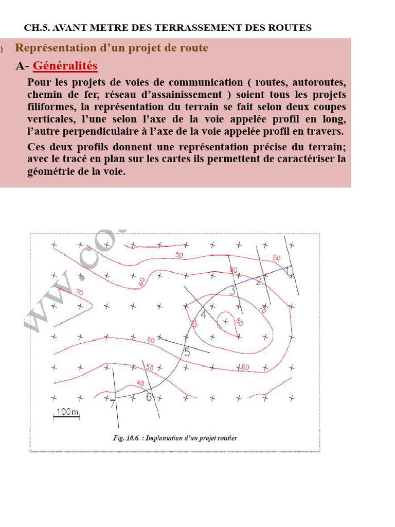 Profil en long des routes : Guide pratique | PDF | Dessin technique