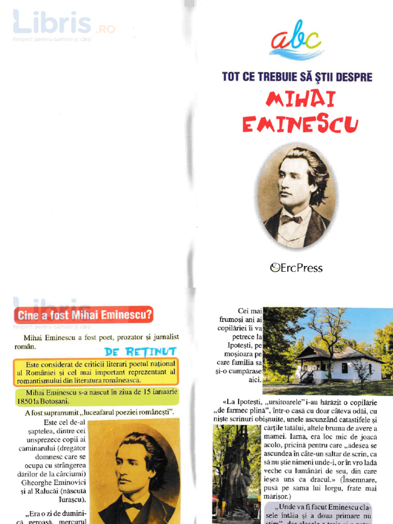 ABC Tot Ce Trebuie Sa Stii Despre Mihai Eminescu - ABC Tot Ce Trebuie Sa Stii Despre Mihai ...