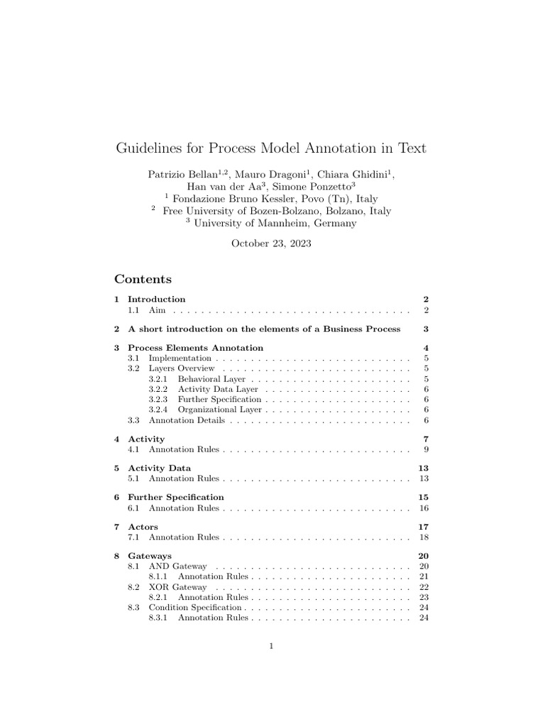 Annotation Guidelines For Process Description Compressed | PDF ...